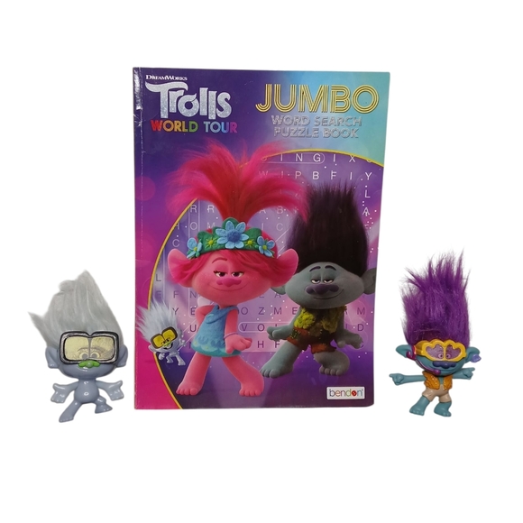 Dreamworks | Toys | Dreamworks Trolls World Tour Jumbo Puzzle Book With ...